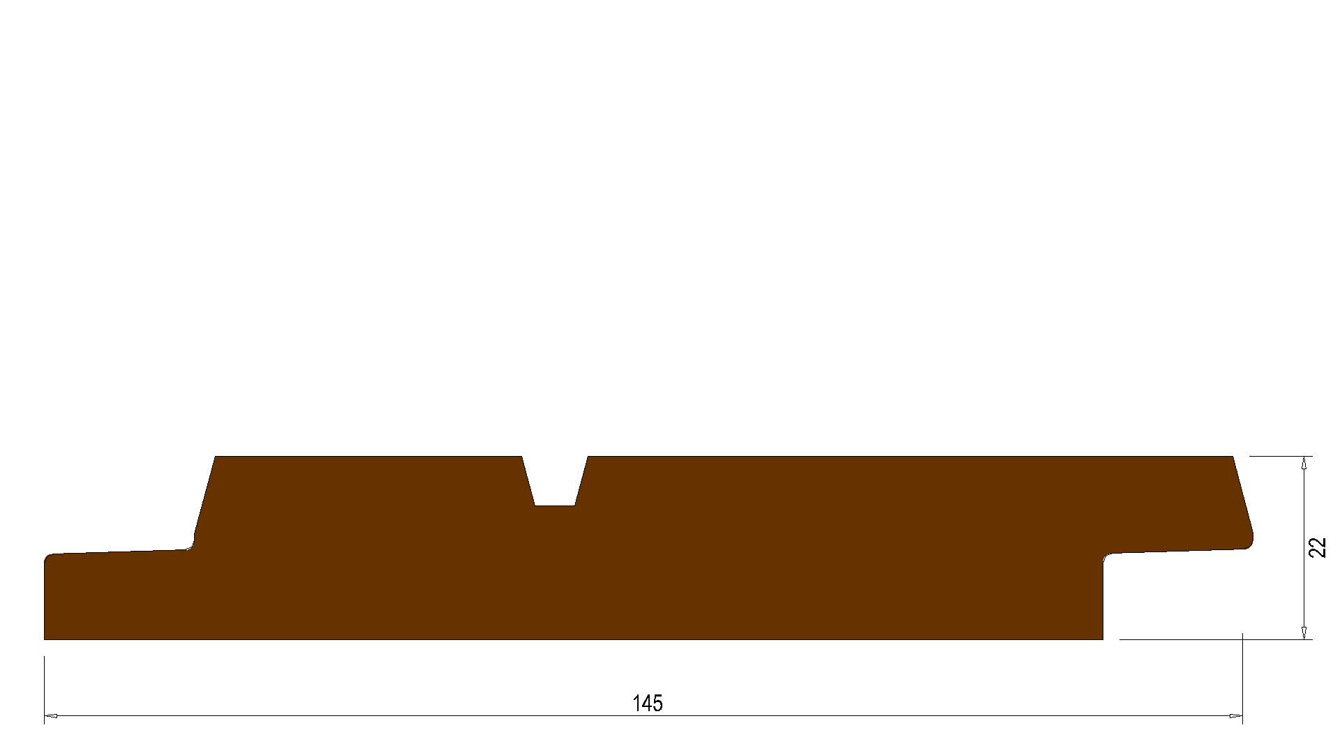 Kledning furu Kebony Clear DF 75 grader m/1 spor høyre